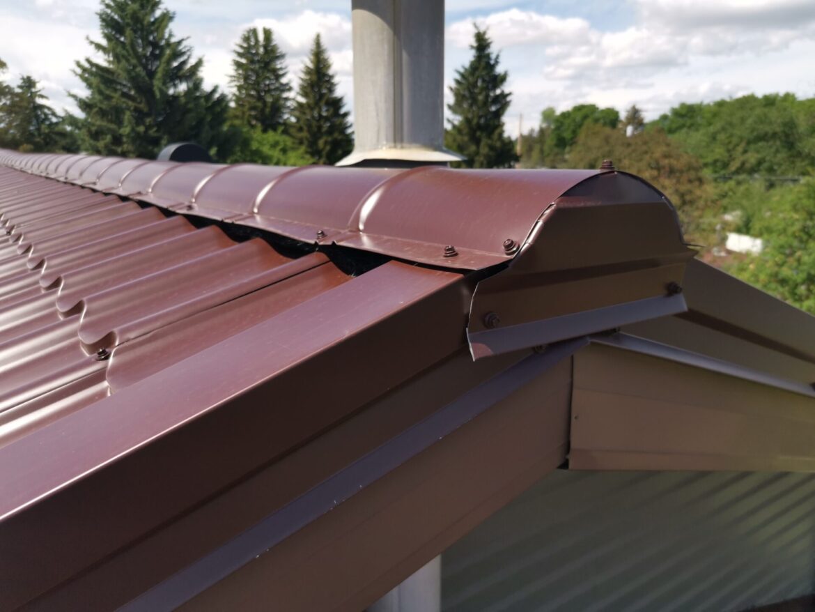 Do-It-Yourself Ridge Ends on Metal tile roofs - I Roof Alberta